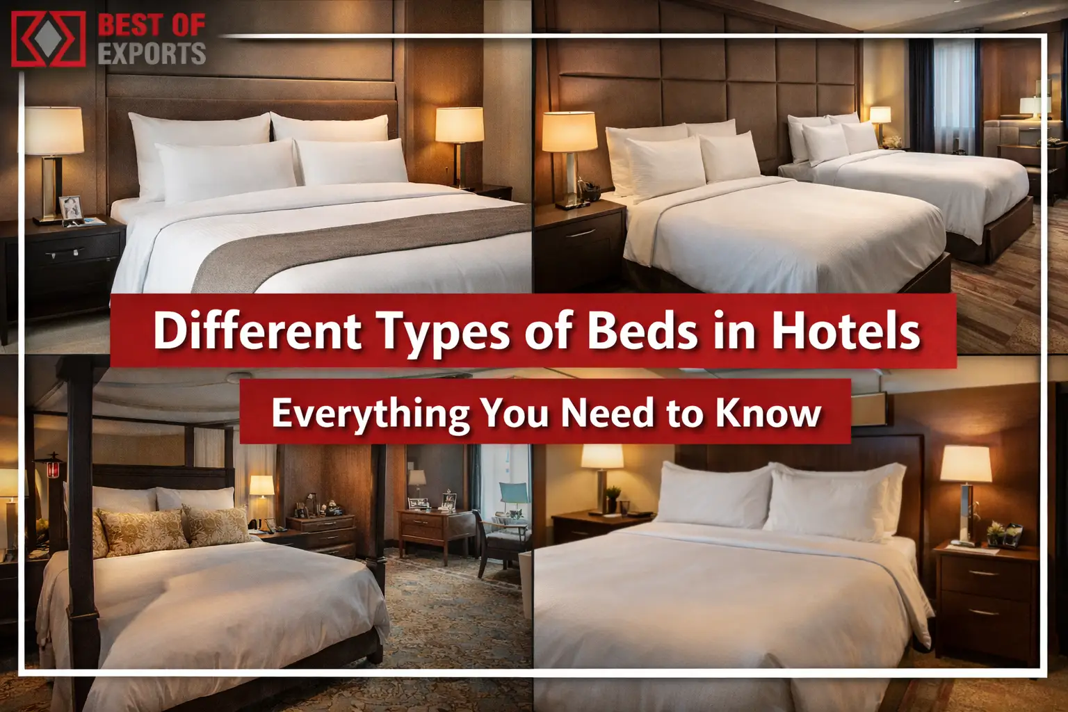 Different Types of Beds in Hotels - A Complete Guide